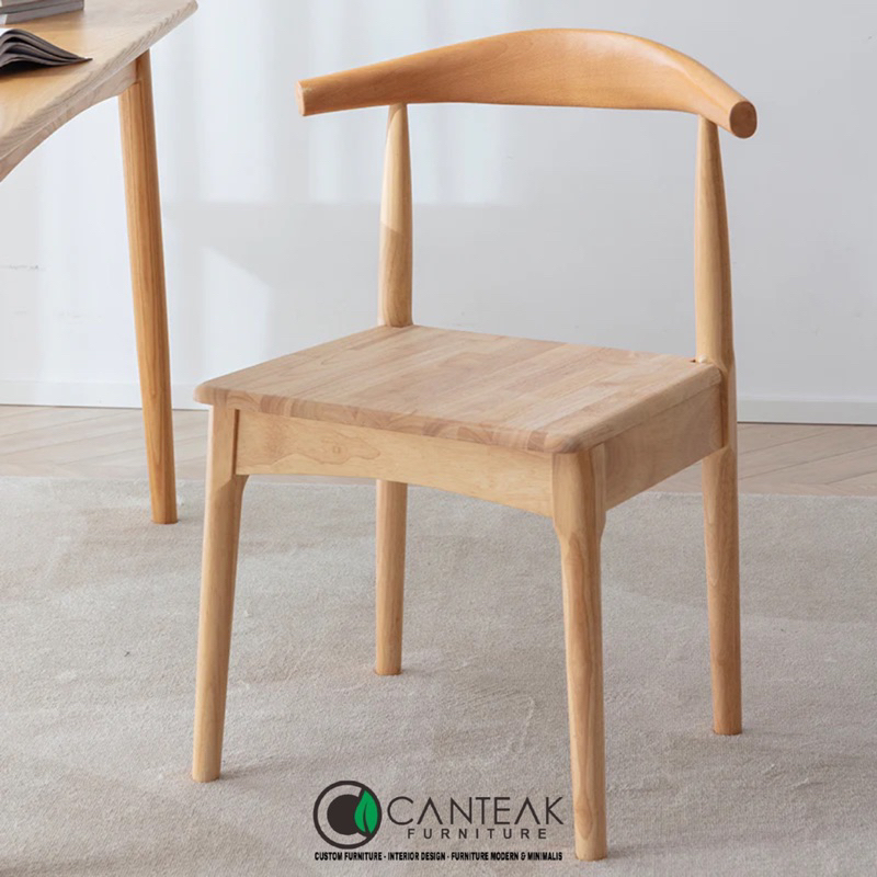 Jual Kursi tanduk-Kursi makan model tanduk-Kursi cafe jati | Shopee ...