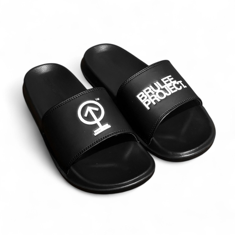Jual Brulee Project - Sandal Slide - Boom Logo - Black White | Shopee ...