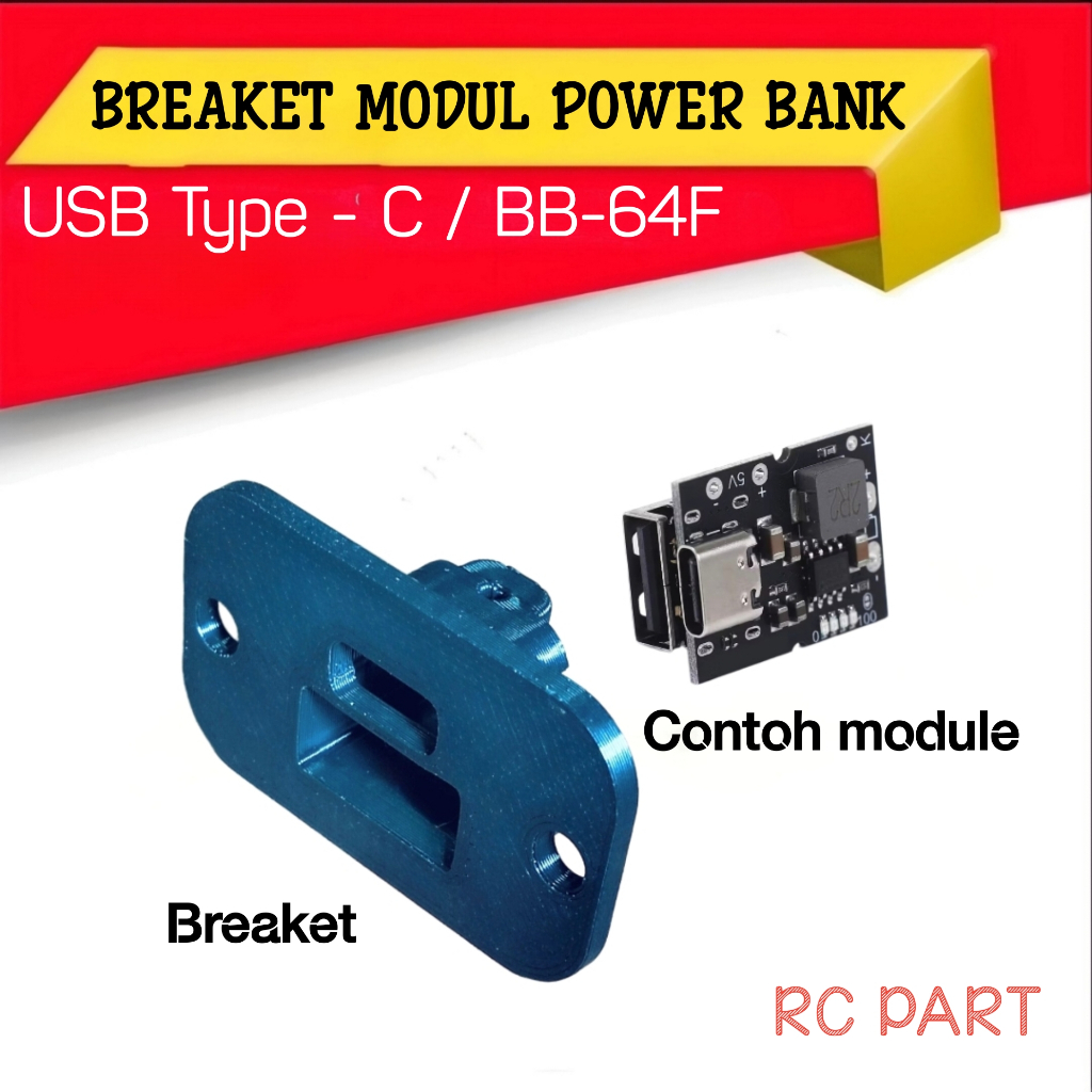 Jual Cassing Breaket Modul Power Bank Fast Charging USB Type C Fast ...