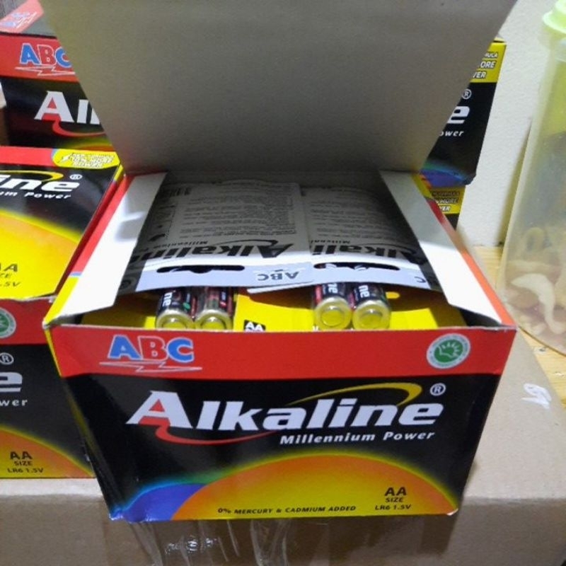 Jual Baterai ABC Alkaline AA / A2 isi 2 pcs 1 Box isi 24 pasang / 48 pcs | Shopee Indonesia