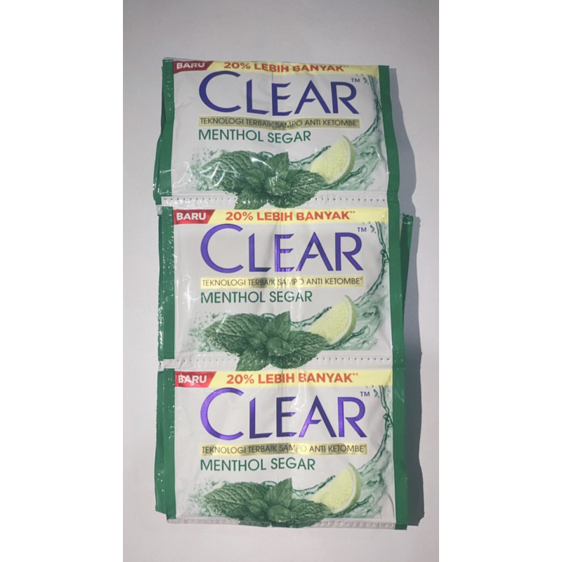 Jual Shampo Sachet Clear Menthol Segar Per 12 pcs | Shopee Indonesia