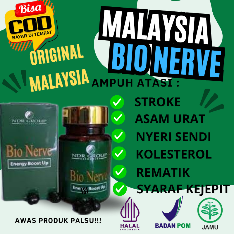 Jual Bio Herbal Nerve Nerve 100% Original Malaysia Obat Sakit Nyeri ...