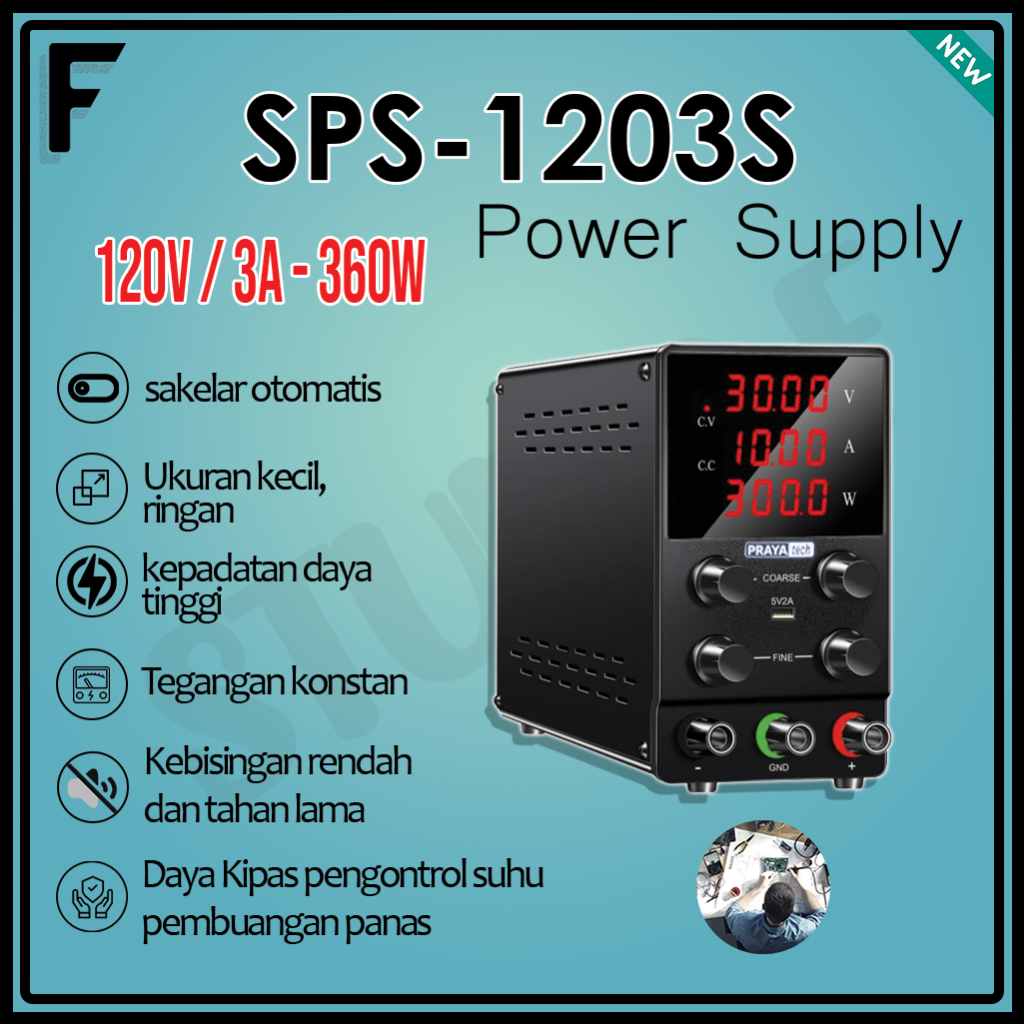 Jual PSU Bench Power Supply Regulator Tegangan DC - Sumber Daya ...