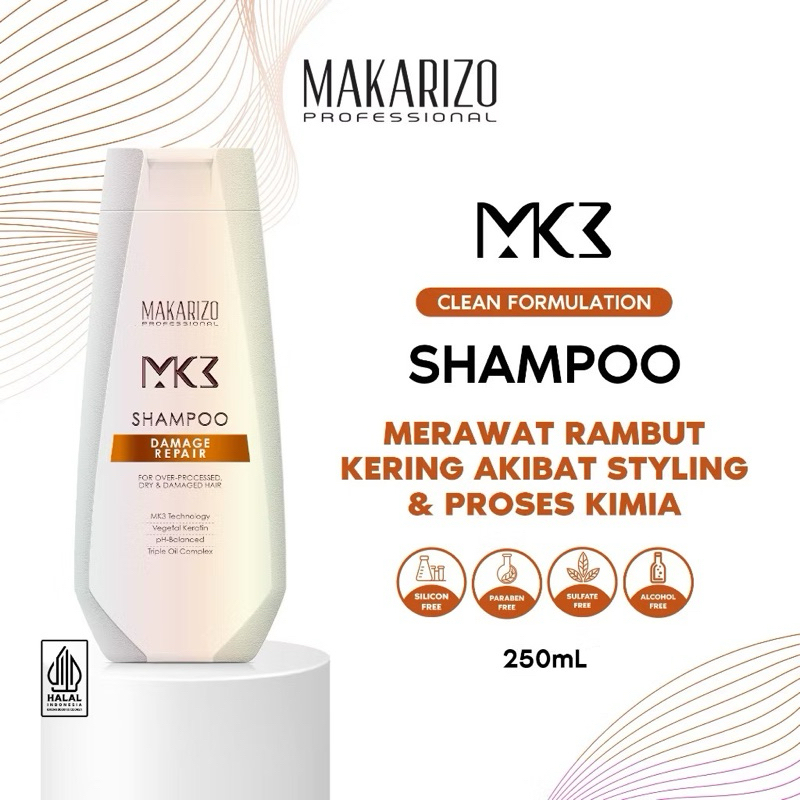 Jual Makarizo Professional MK3 Damage Repair/Color Revive Shampoo 250ml ...