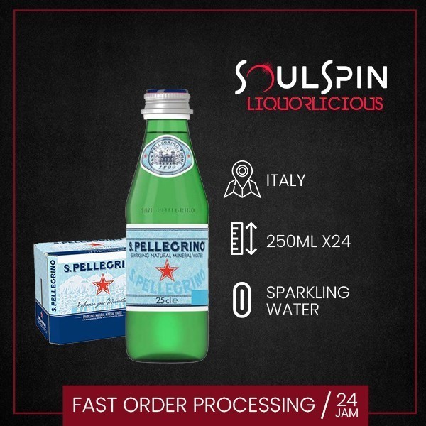 Jual San Pellegrino Sparkling Mineral Water 250ml [ Dus isi 24 Botol ] Khusus JNE Trucking ...