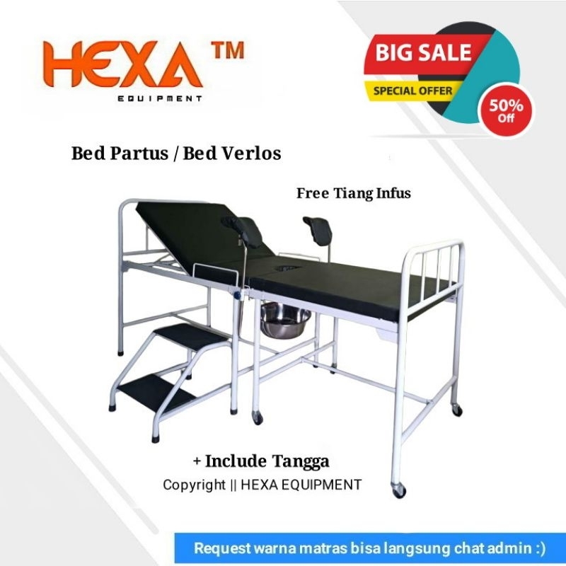 Jual Bed Persalinan Partus Bed Verlos Ranjang Melahirkan Plus Tangga ...