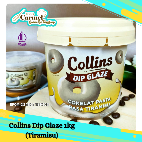 Jual Collins Dip Glaze 1kg - Dipping Coklat HALAL Topping Donat Pisang ...