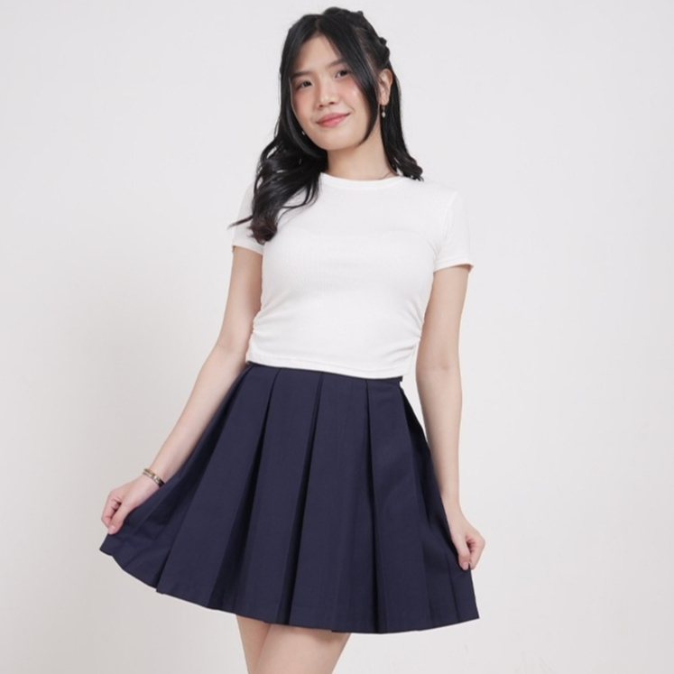 Jual 99kOUTLET Rok Mini Rempel Polos 2692 (XS/S/M/L/XL) | Shopee Indonesia