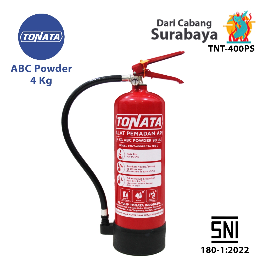 Jual Alat Pemadam Api Tonata SNI / APAR ABC Powder 4 kg | Shopee Indonesia