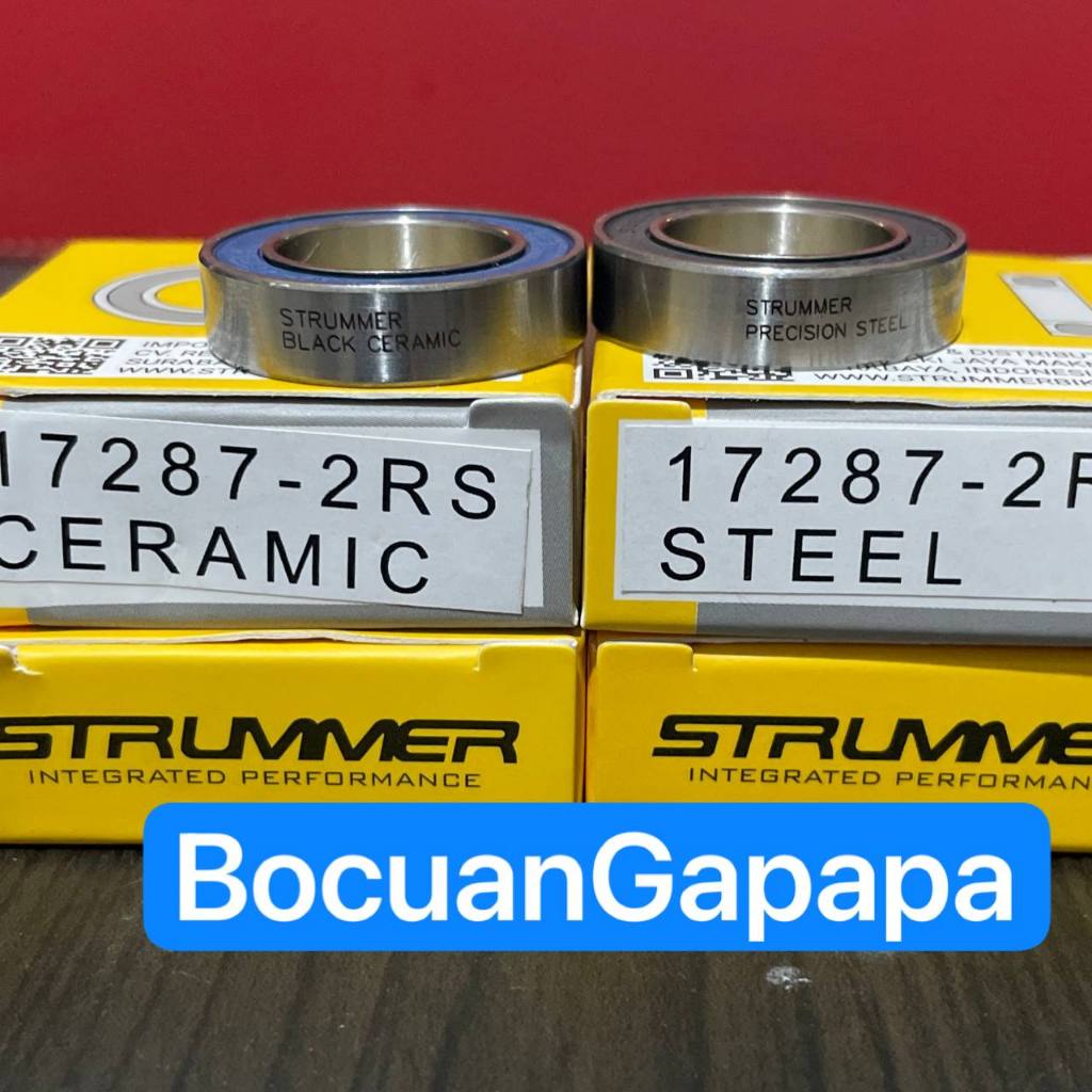 Jual Bearing STRUMMER 17287-2RS Hybrid Ceramic dan STEEL | Shopee Indonesia