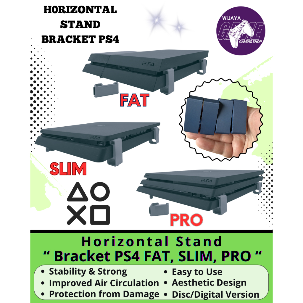 Jual Dudukan Horizontal Stand Foot Feet PS4 Playstation 4 - Stabil ...