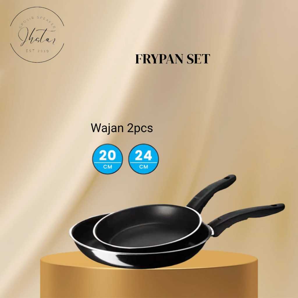 Jual Teflon fry pan 2 Set anti lengket panci 2 set | Shopee Indonesia