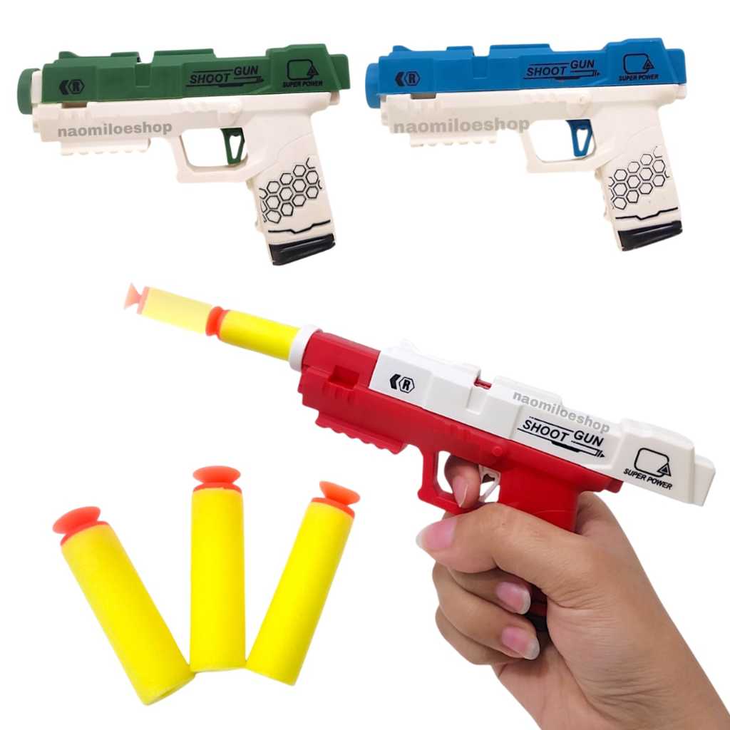 Jual Fort knight gun mainan tembakan pistol nerf shoot gun mainan ...