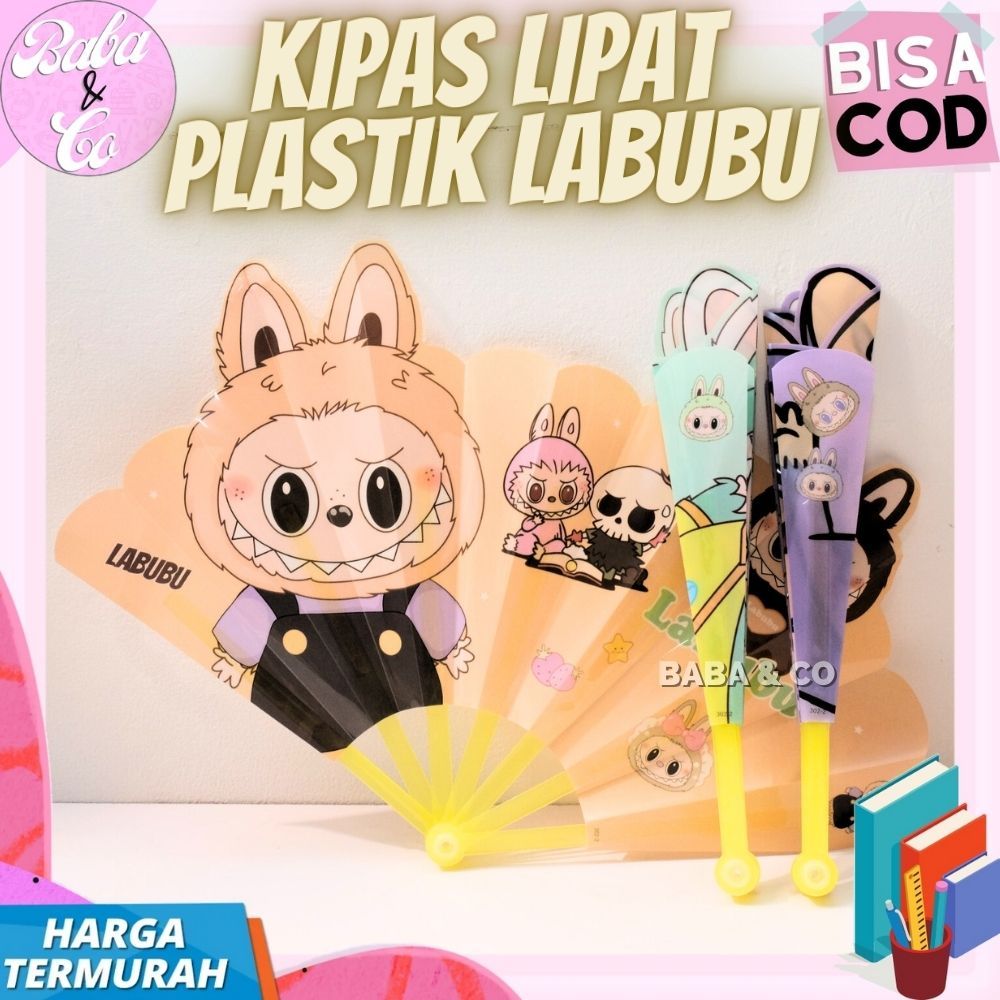 Jual KIPAS LIPAT LABUBU LUCU UNIK MAINAN KIPAS LIPAT LABUBU LABU LABU ...