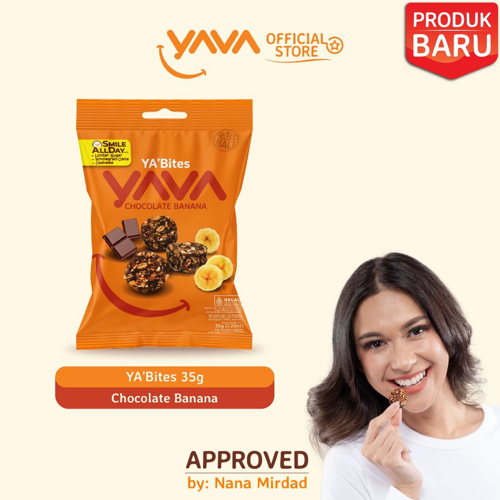 Jual YAVA YA'Bites Chocolate Banana 35g | Shopee Indonesia