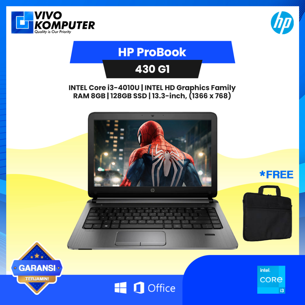 Jual HP ProBook 430 G1 - INTEL Core i3-4010U - 8/128GB - SECOND ...