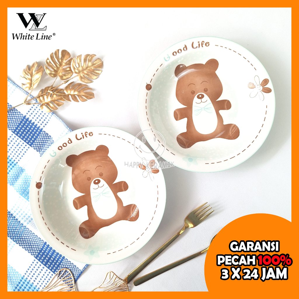Jual WHITELINE Piring Keramik 9,25in GOOD LIFE Piring Keramik Aesthetic ...