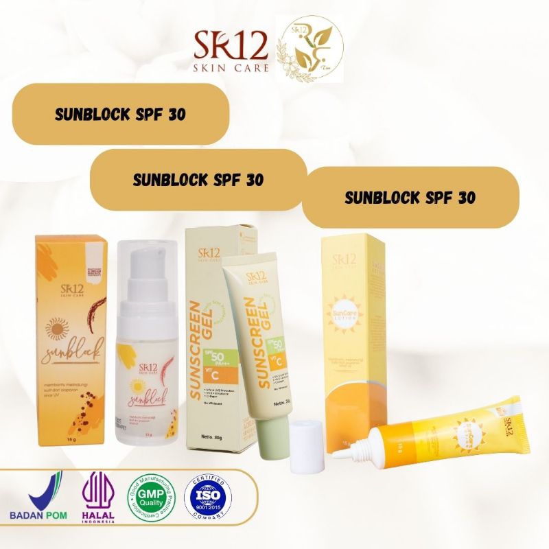 Jual SUNBLOCK SUNCARE SUNSCREEN GEL SR12 | Shopee Indonesia