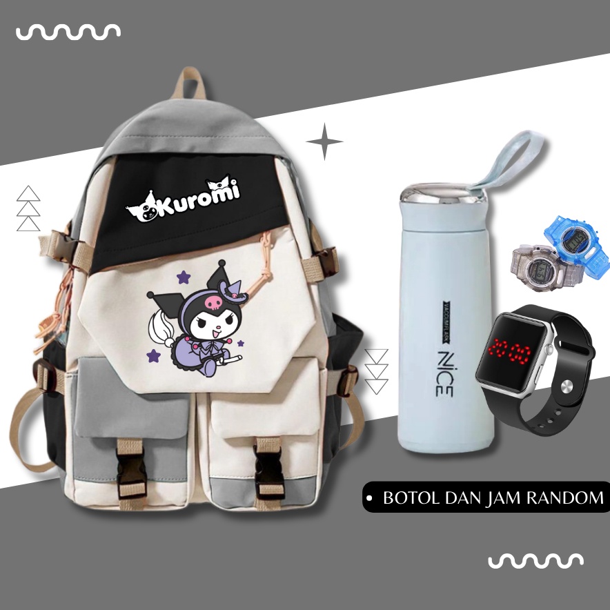 Jual KODE D25R Rizclew Paket Tas Termurah Tas Ransel Sekolah Anak Perempuan SD SMP Karakter ...