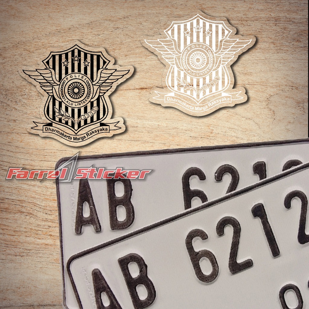 Jual Stiker Logo Korlantas Sticker Logo Polisi Plat Nomor Mobil Motor ...