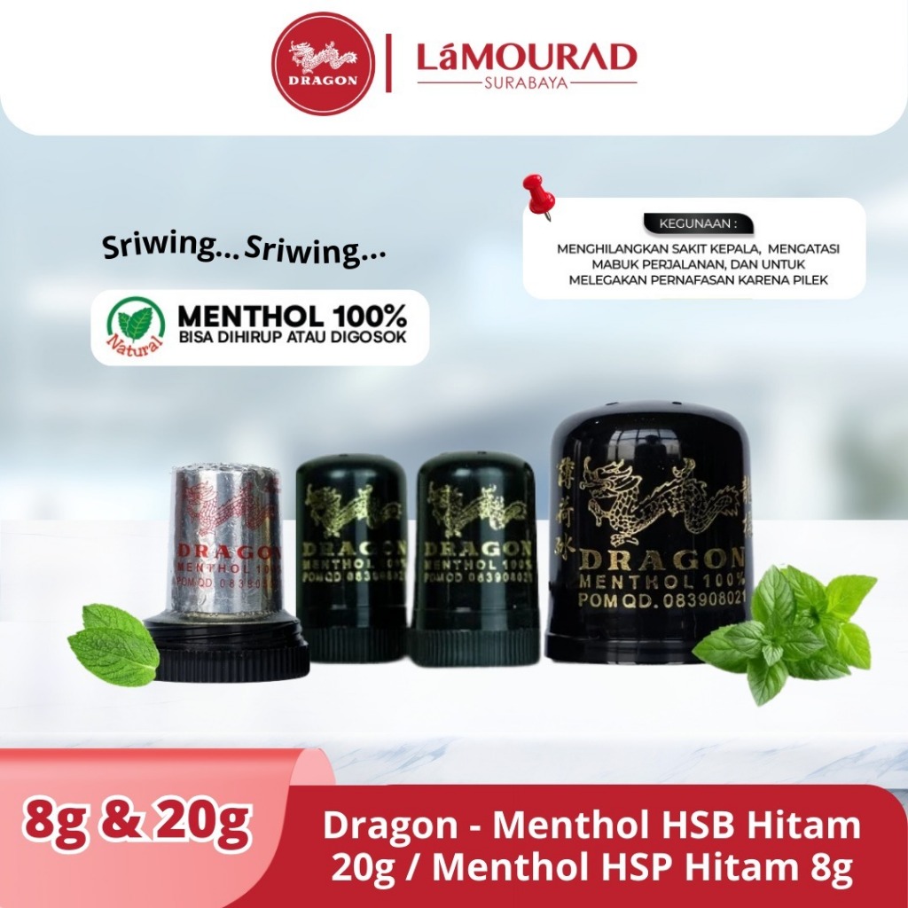 Jual Dragon Menthol HAP HSB 20 gr | Dragon Menthol HAP HSP 8 gr ...