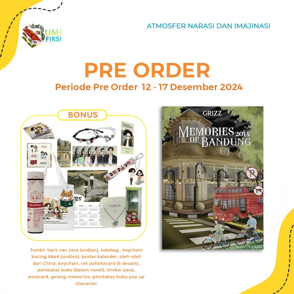 Jual Pre Order - Buku Novel Memories Of Bandung 2014 - Grizz - Akad ...