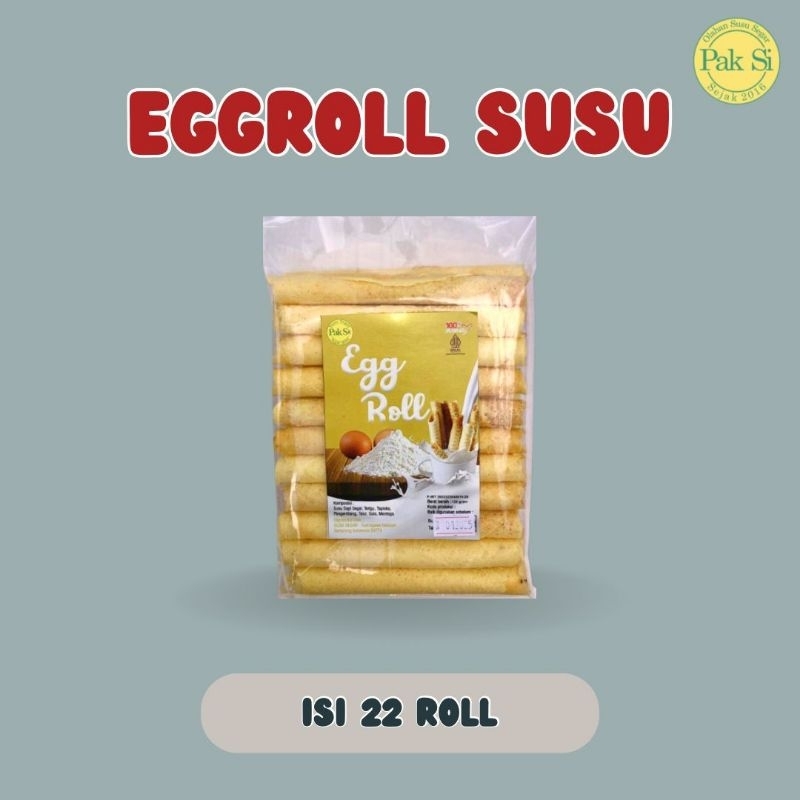 Jual Eggroll Susu Sapi Asli Kemasan Plastik 110Gram Egg Roll Susu Sapi ...