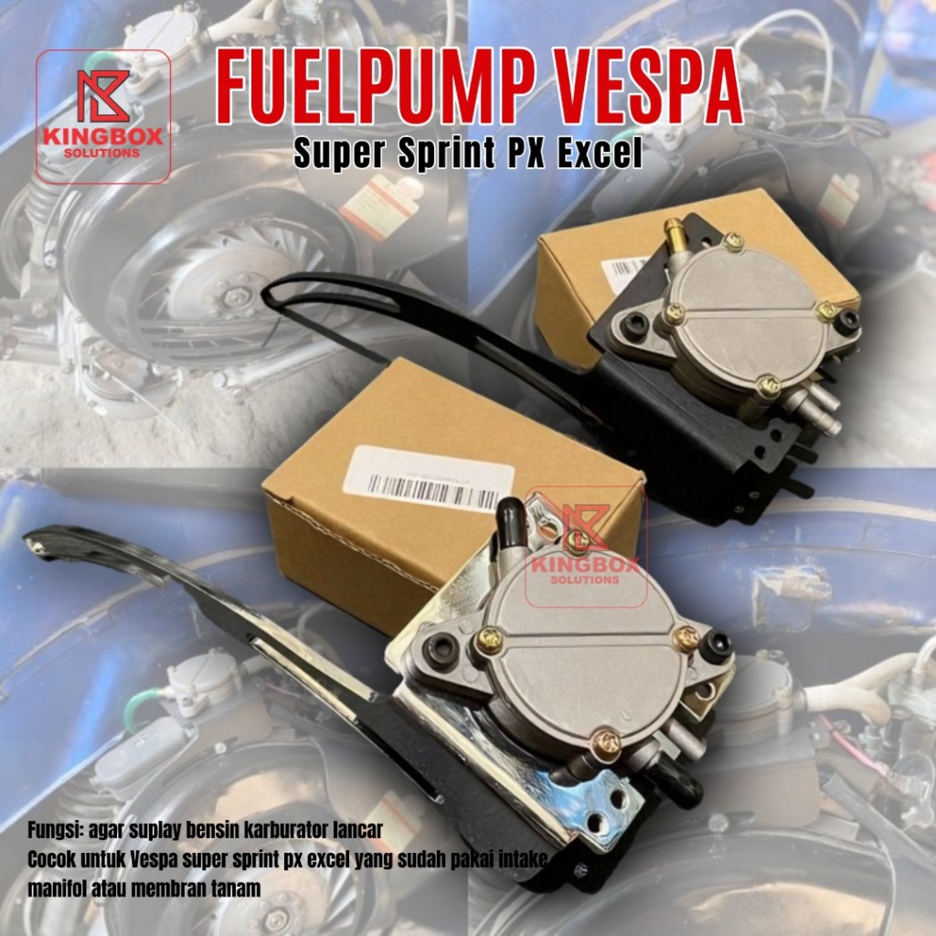 Jual Fuel Pump Pompa Bensin Vespa Super Sprint PX Excel Intake Manifol ...