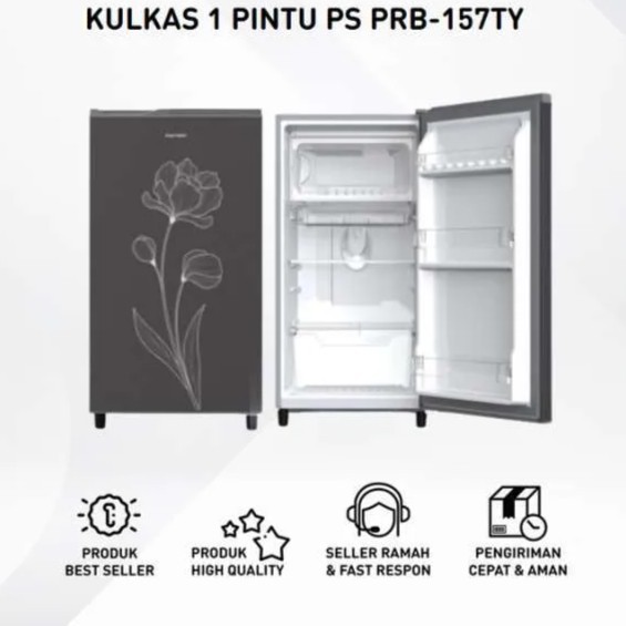 Jual POLYTRON PRB-157TY Kulkas 1 Pintu Direct Cooling Non Handle ...