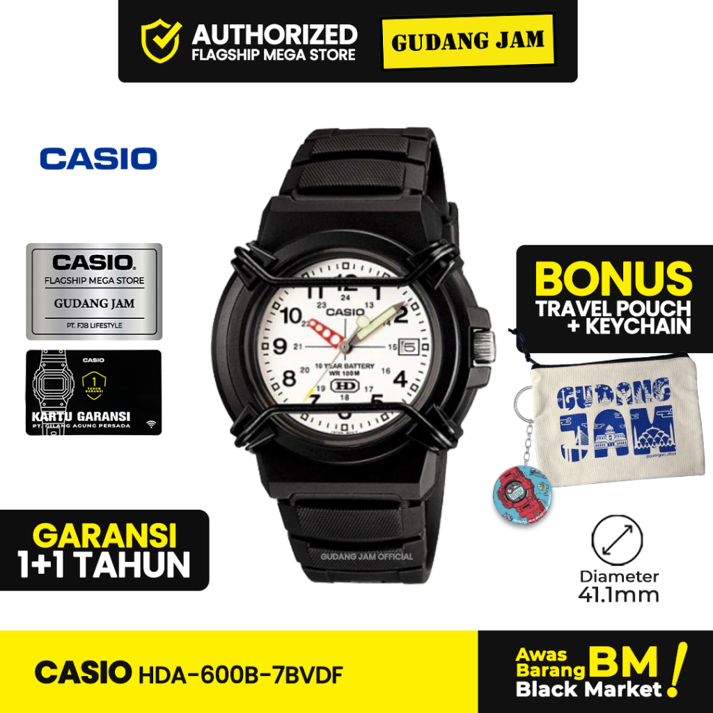 Jual Jam Tangan Casio HDA-600B-7BVDF HDA-600B HDA-600 HDA600B HDA 600B ...