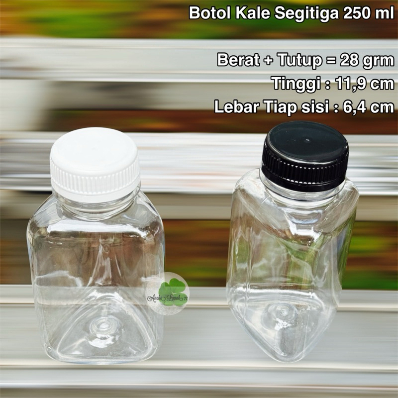 Jual Botol Kale SEGITIGA 250 ml Botol Juice Kopi Syrup Cantik | Shopee ...