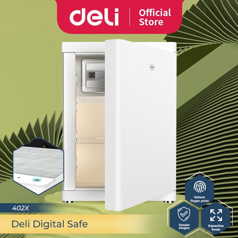 Jual Deli Brankas Besi Fingerprint Digital Safe Box 40x38x56 cm 3 ...