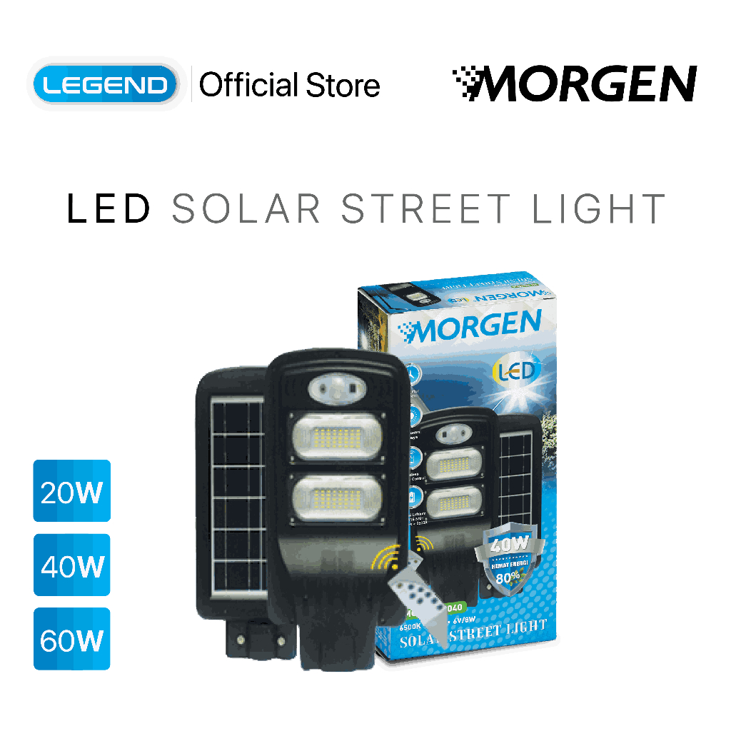 Jual Morgen LED Solar Street Light Legend Series SSL200 - Lampu Jalan ...