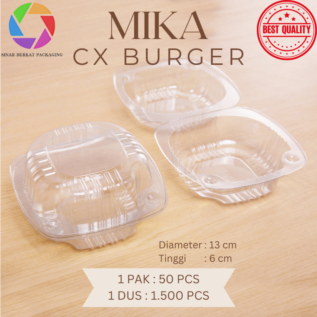 Jual Mika CX Burger / MIka Box Burger | Shopee Indonesia
