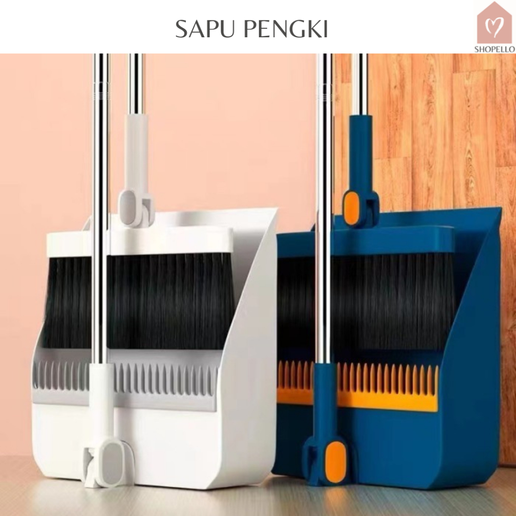 Jual Shopello Sapu Pengki Set Alat Pembersih Lantai Sapu Pengki Lipat ...