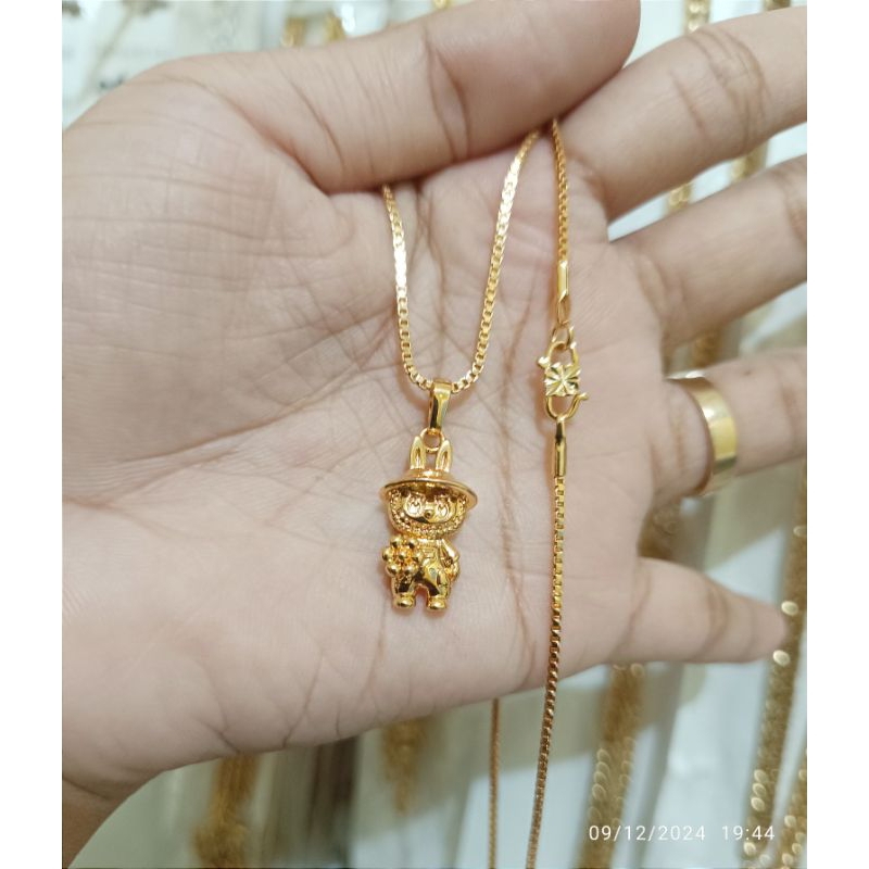 Jual NEW VIRAL KALUNG ANAK LIONTIN CHARM LABUBU LUCU CANTIK MAINAN ...