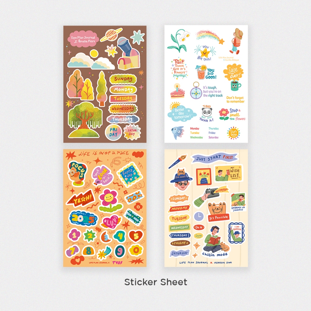 Jual Life Plan Journal - 2025 Sticker Sheet A6 Size, Life Plan Journal ...
