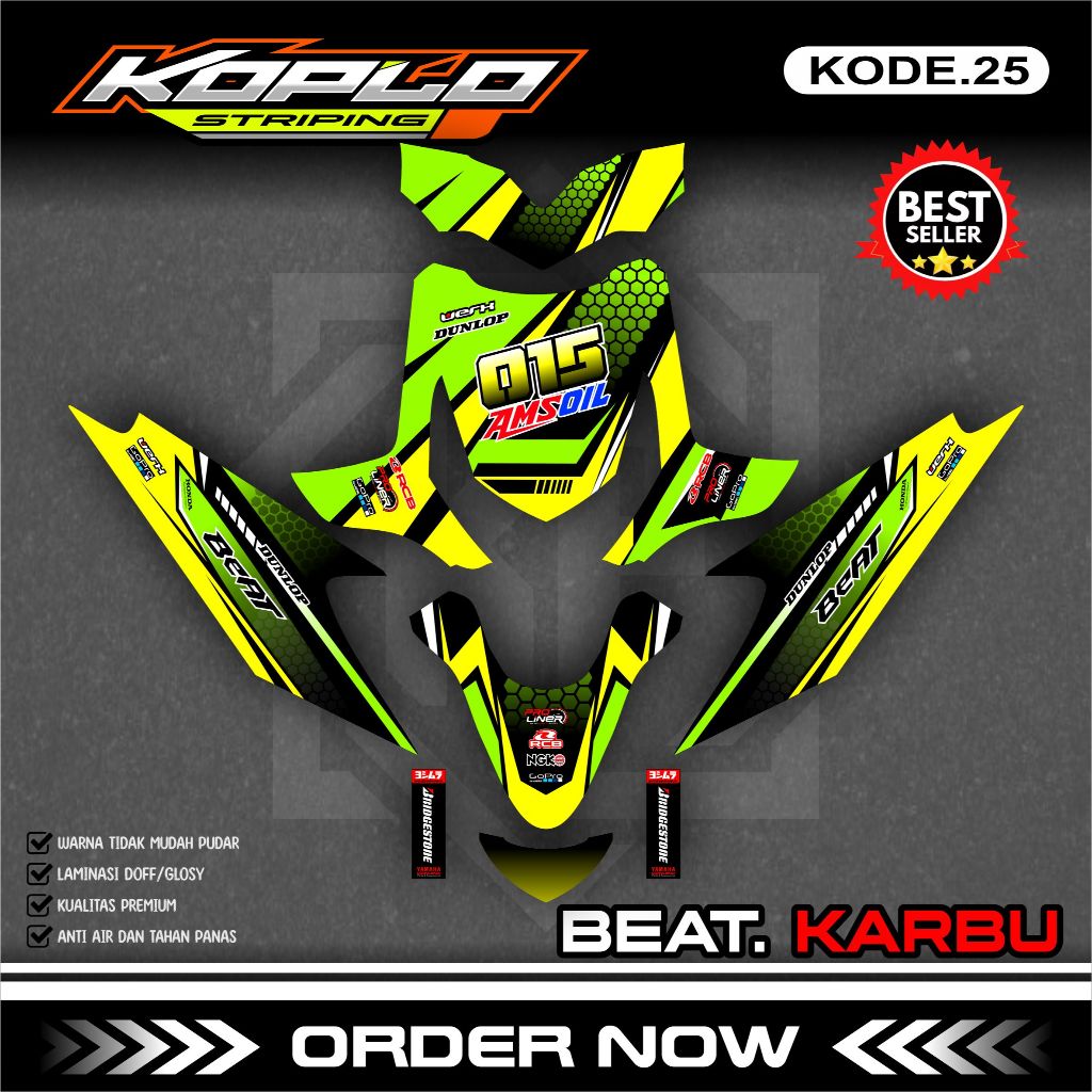 Jual Decal Stiker Full Body BEAT Karbu 2006 2007 2008 2009 - Dekal ...