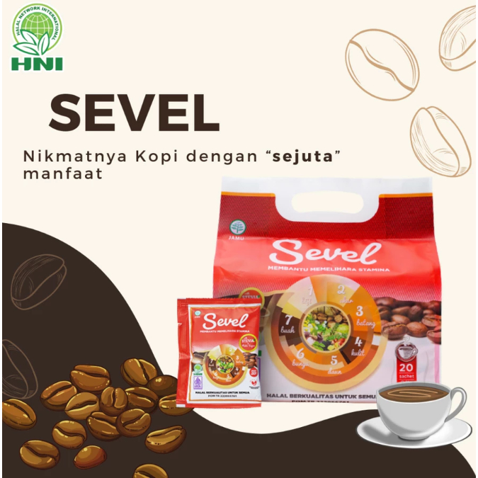 Jual Kopi Sevel Elemen 10 Saset | Kopi Herbal 7 Elemen | Kopi Sevel Per ...