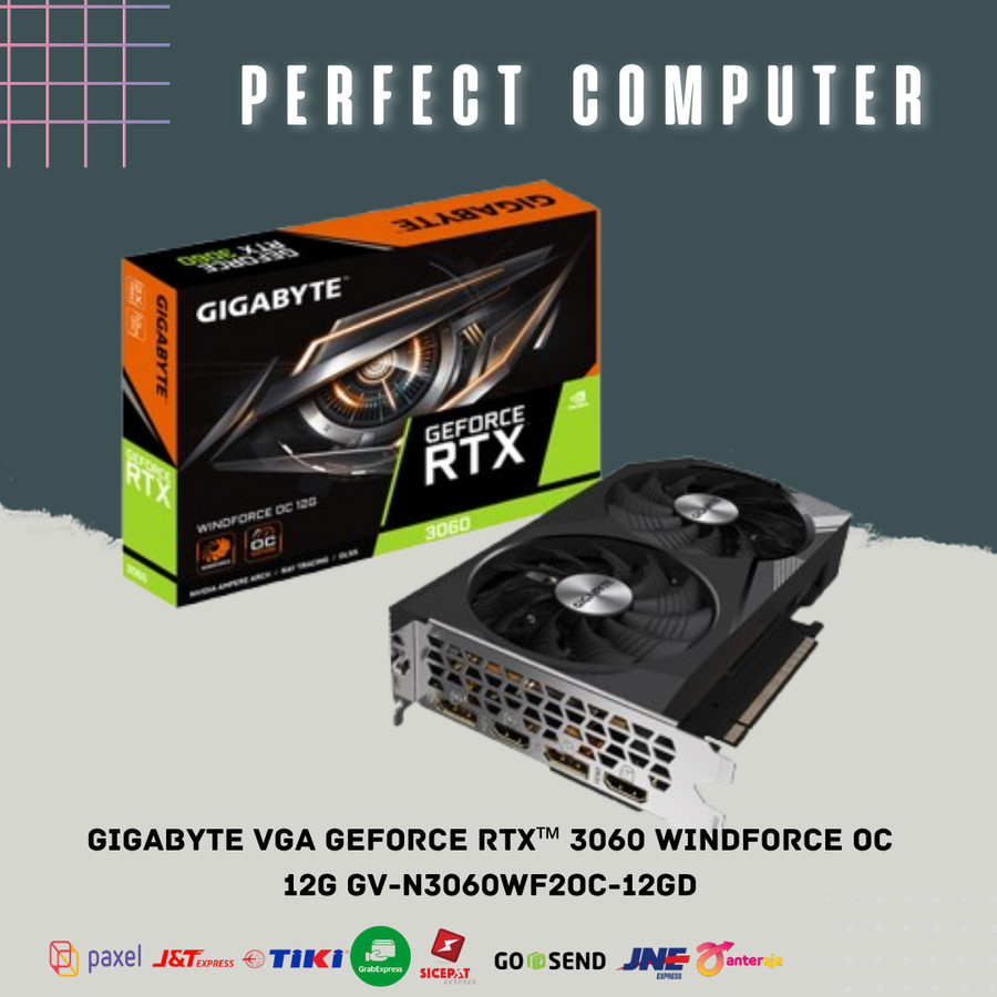 Jual Gigabyte VGA GeForce RTX 3060 Windforce OC 12GB GV-N306DWF20C-12GD ...