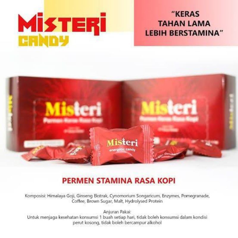 Jual Misteri Candy Permen Stamina Rasa Kopi 1Box isi 30pcs | Shopee ...