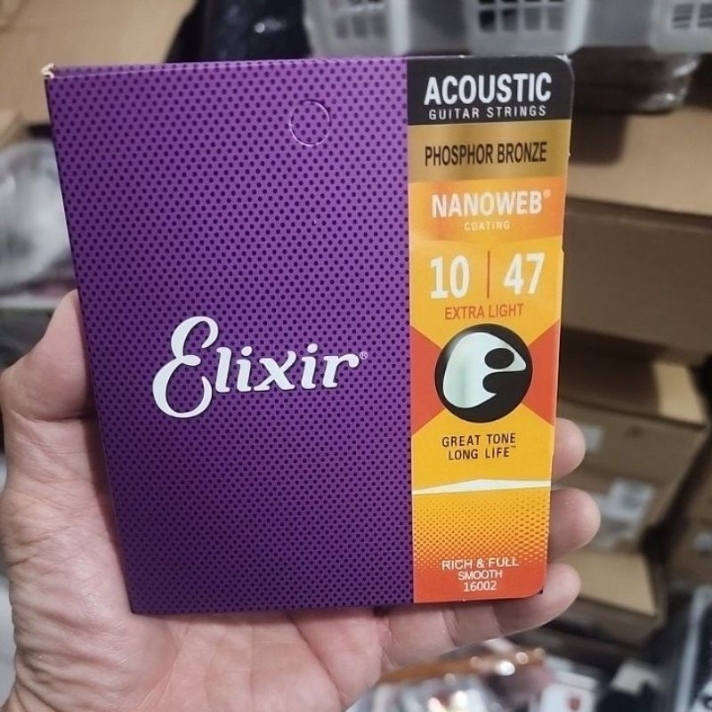 Jual Senar Gitar akustik 3lixir 010 011 012/Senar accoustic El1xir ...