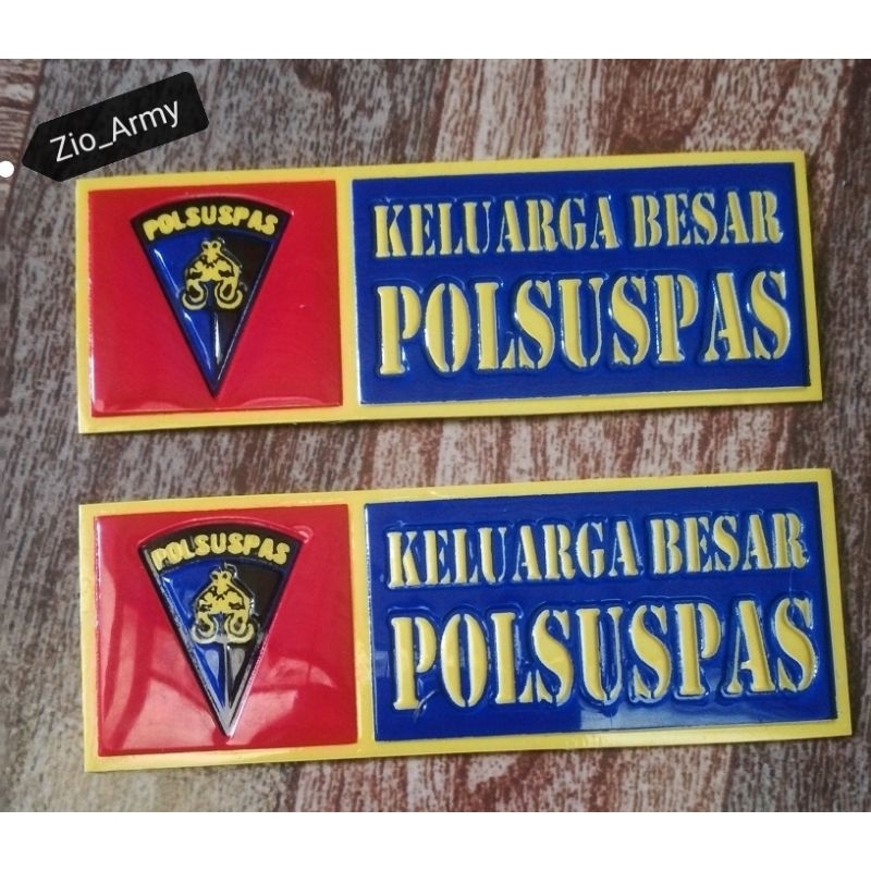 Jual Stiker Embos NOPOL KB POLSUSPAS 1 Pasang | Shopee Indonesia
