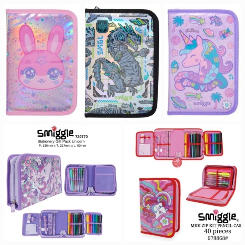 Jual Smiggle Disney Marvel Avengers / Minecraft Zip It Stationery Kit ...