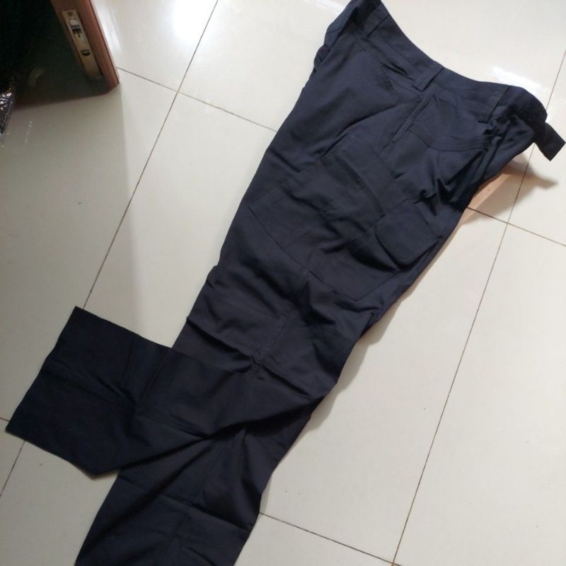 Jual CELANA PDL II HITAM TaCTICAL JATAH POLRI KAIN KOTAK | Shopee Indonesia