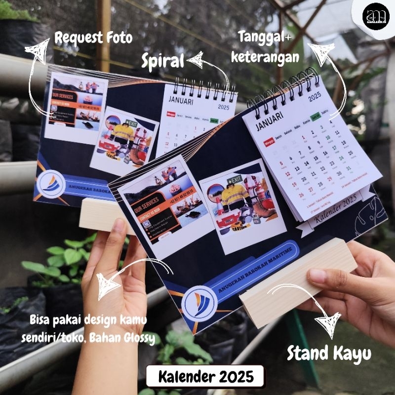 Jual Kalender 2025 custom BISA CUSTOM MENGGUNAKAN DESAIN SENDIRI ...