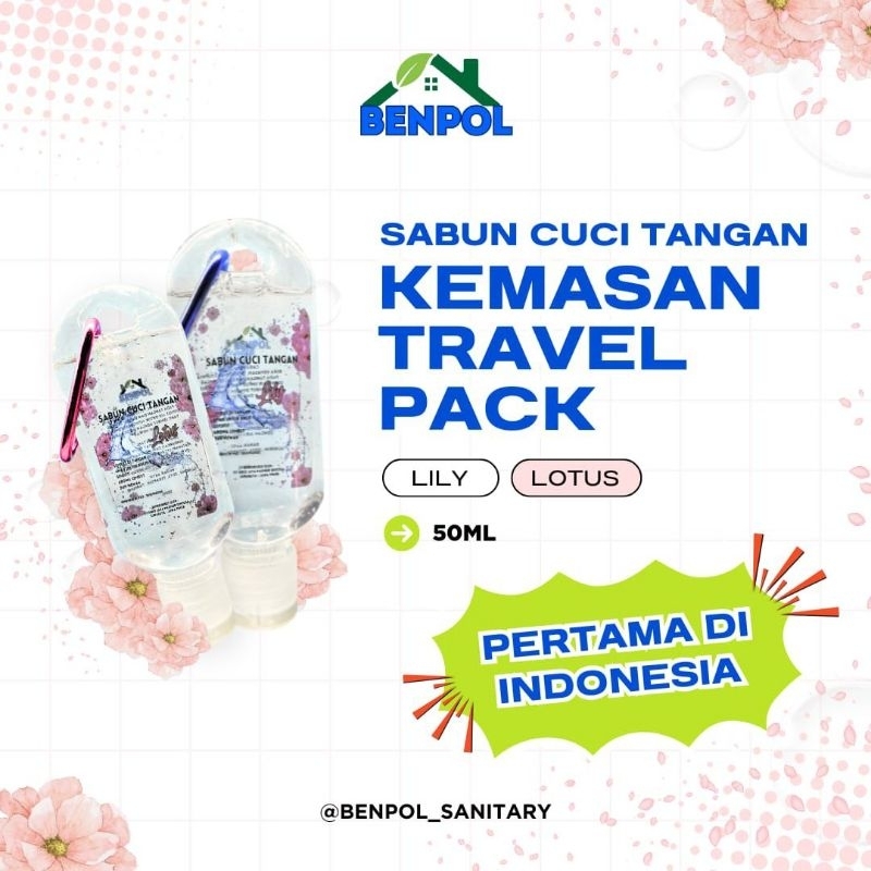 Jual Benpol Sabun Cuci Tangan Travel Pack 50ml | Shopee Indonesia