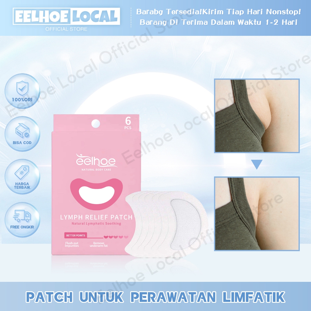 Jual EELHOE Lymph Relief Patch 15g Lymphatic Drainage Patches Anti-Swelling Breast Neck Armpit ...
