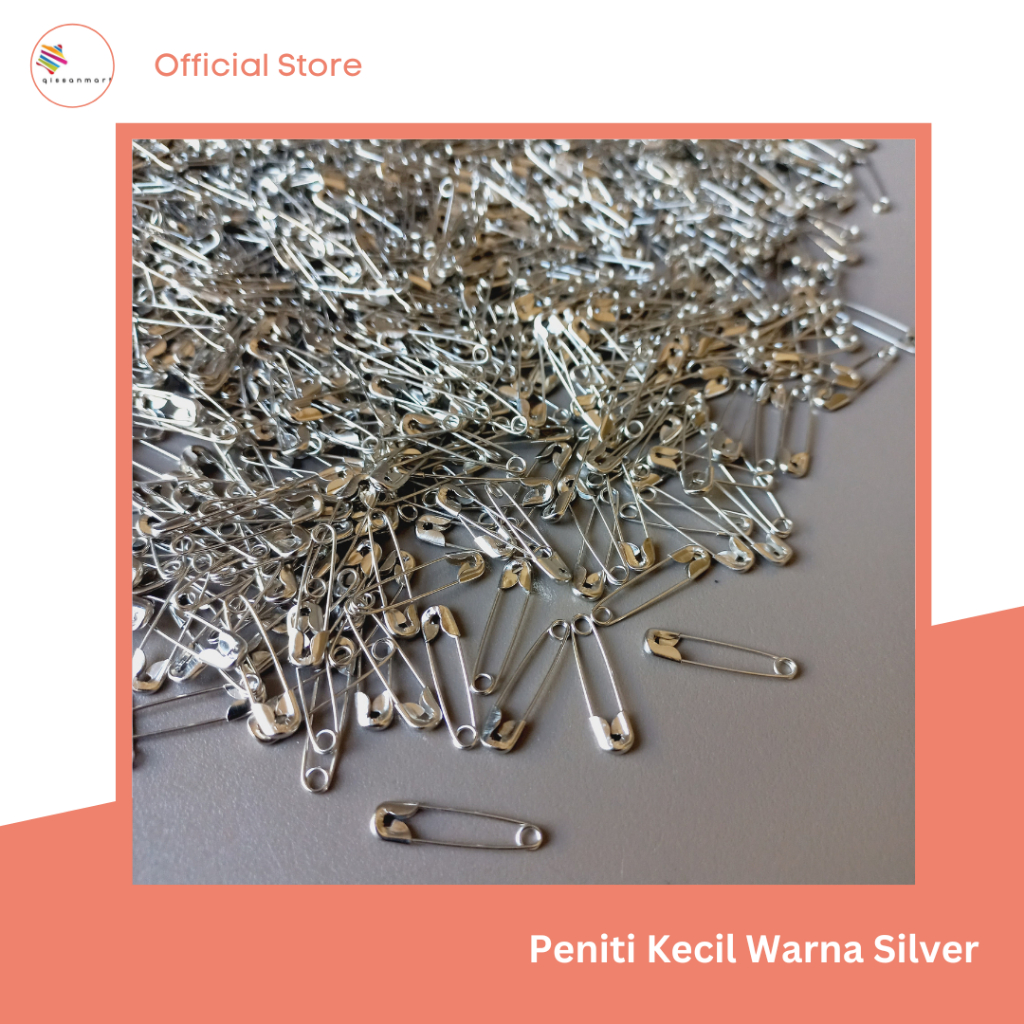 Jual Peniti Kecil Isi 50 Pcs Warna Silver Gold - Peniti Tebal Kualitas ...