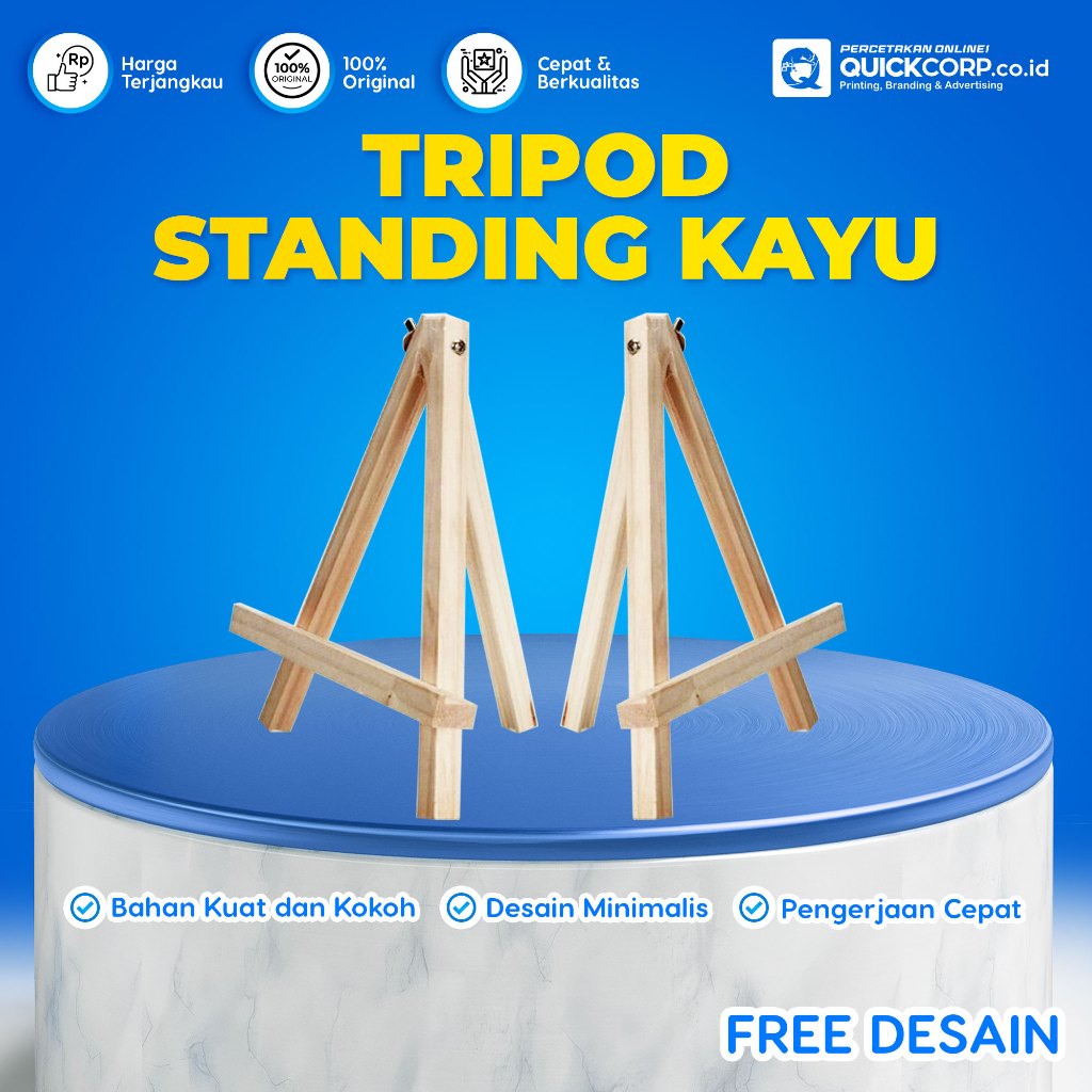 Jual Tripod Kayu Penyangga Pigura - Stand Kayu Estetik untuk Foto ...